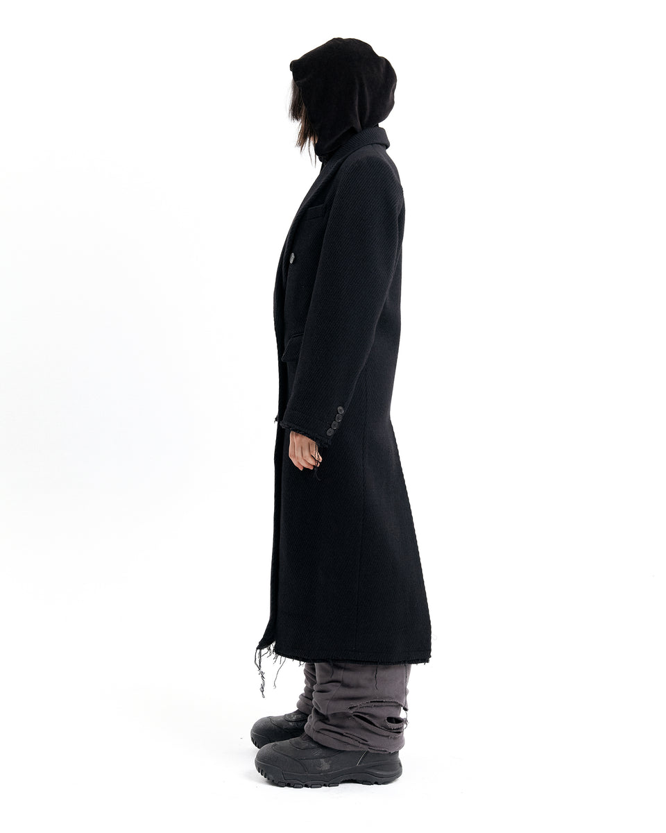 로딩룸 – (EMMA) DAMAGED DOUBLE BREASTED COAT