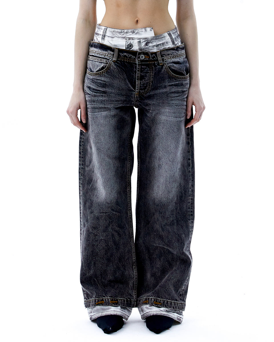 로딩룸 – (ARIELLA) STRANGE DENIM PANTS